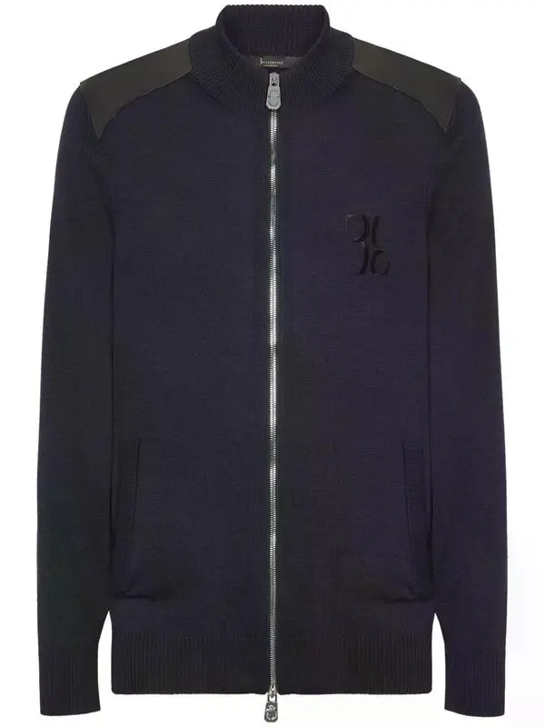 BILLIONAIRE Logo-embroidered Track Jacket - Blue