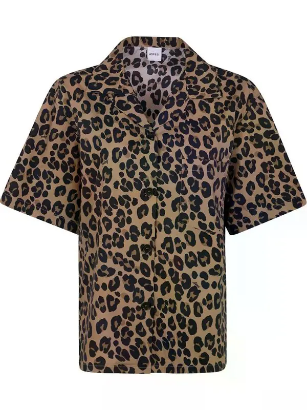 Aspesi Leopard-print Shirt
