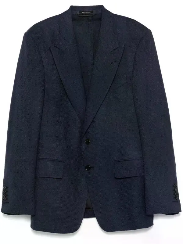 TOM FORD Single-breasted Blazer - Blue