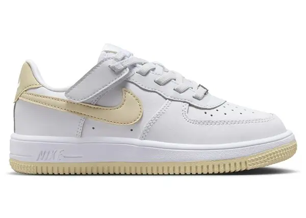 Nike Force 1 Low Easyon Sneakers - White/light Khaki