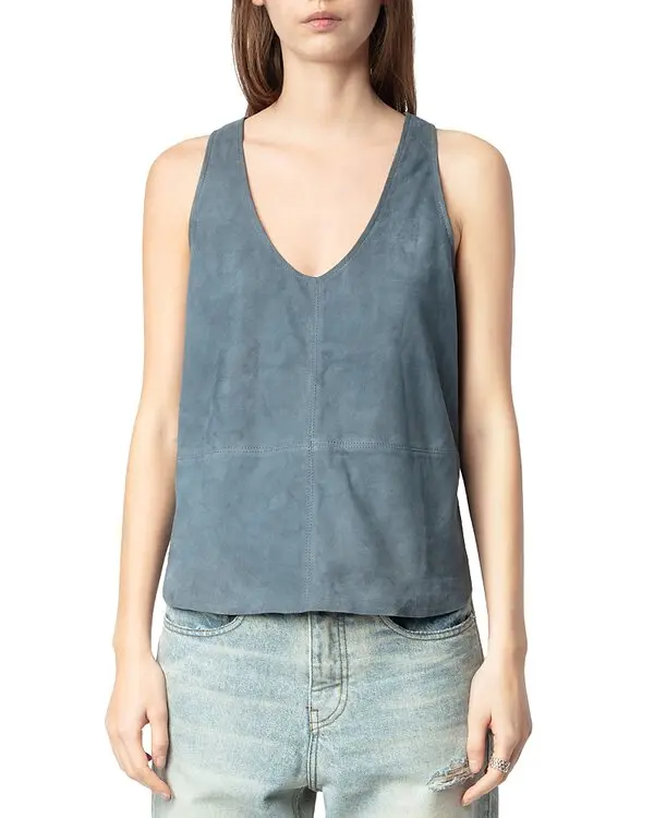 Zadig&Voltaire Tander Suede Tank Top - Uniform