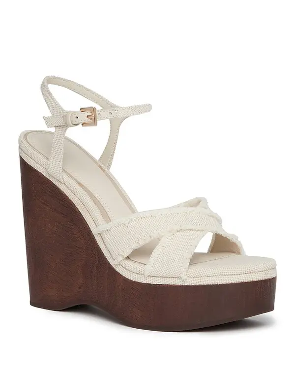 Paige Harlow Wedge Sandals - Natural