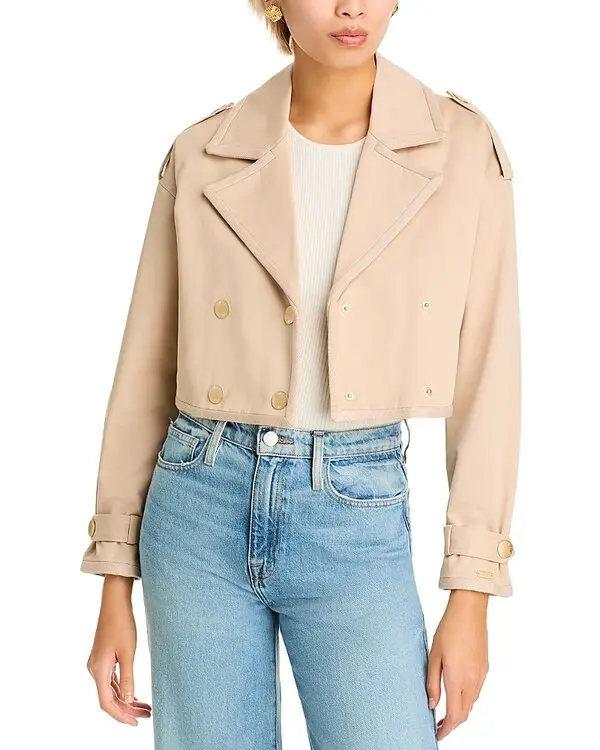 L'Agence Kento Crop Trench Jacket