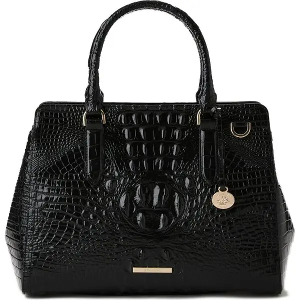 Brahmin Small Finley Satchel - Black