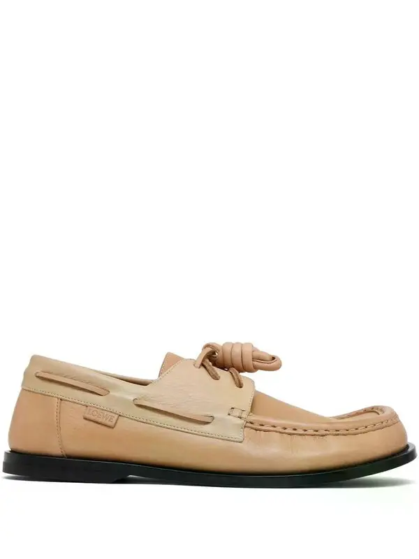 Loewe Campo Boat Shoes - Neutrals