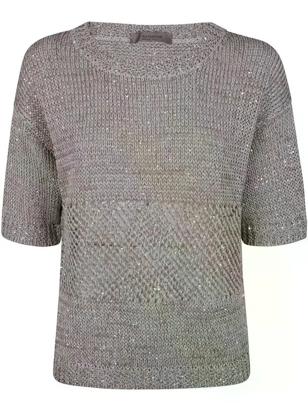 D.exterior Linen Sweater
