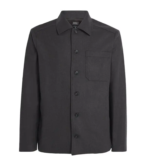 A.p.c. Wool-blend Jamie Overshirt