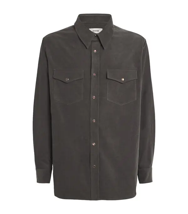 SYSTEM Cotton-blend Corduroy Shirt