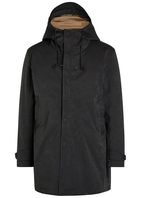 TEN C Hooded Parka - Black
