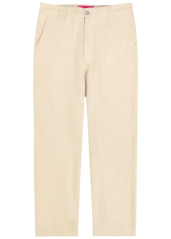 THE ELDER STATESMAN Wool And Cashmere-blend Trousers