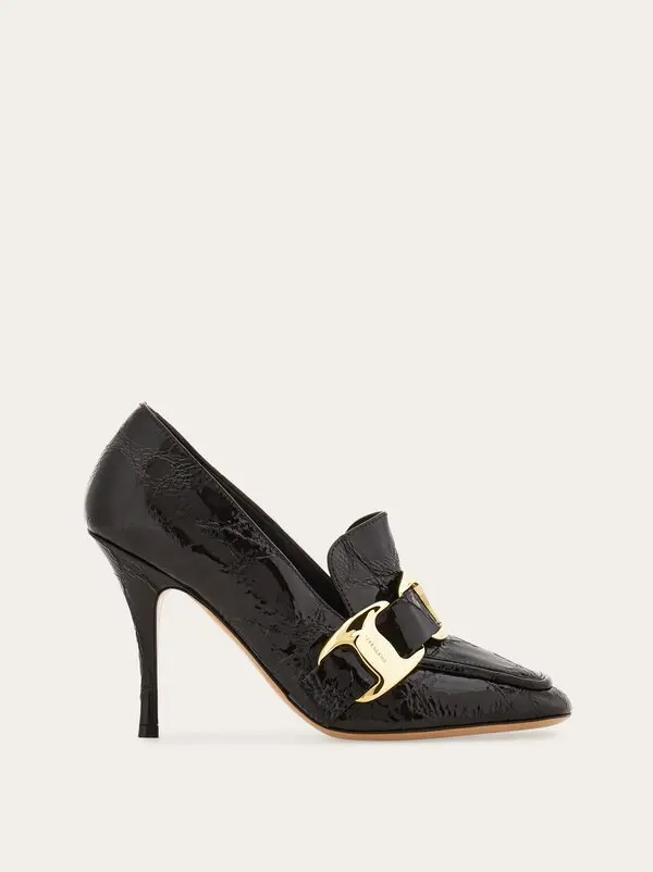 FERRAGAMO Maxi Vara Plate Pump - Brown