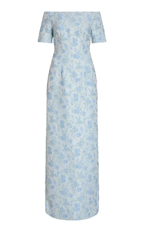 MARKARIAN Gilda Brocade Column Gown