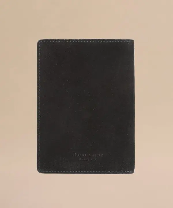 Jenni Kayne Suede Passport Holder - Black