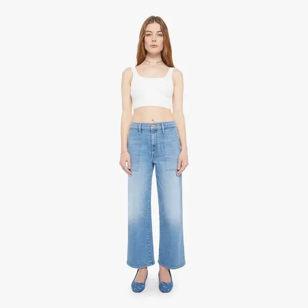 MOTHER The Stitch Up Maven Flood Ride Hard Live Louder Jeans