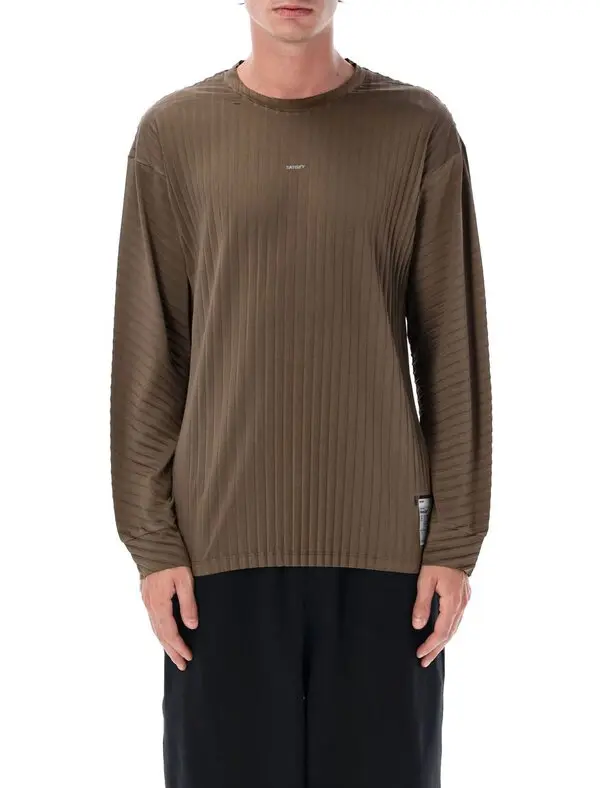 Satisfy Auralite Pleated Olive Long-sleeve T-shirt