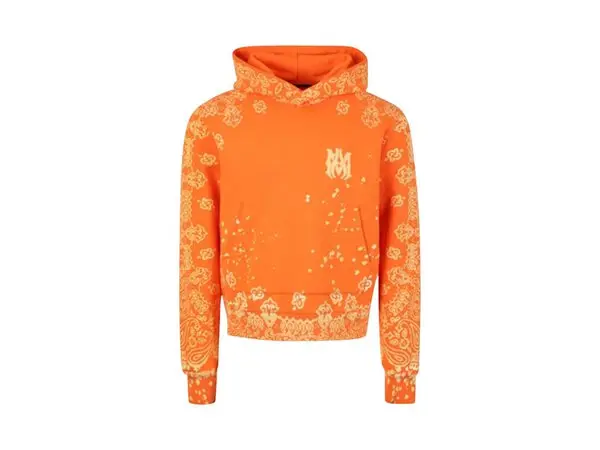 Amiri Bandana Bleach Hoodie - Orange