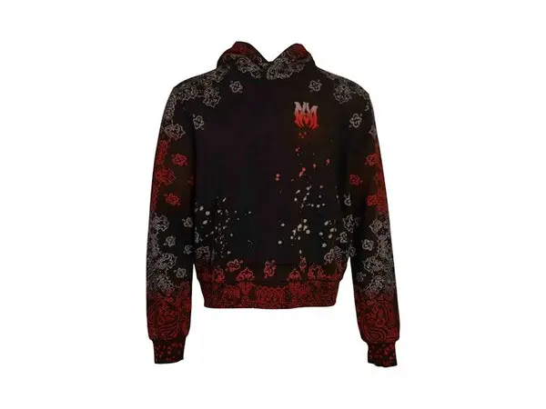 Amiri Bandana Bleach Hoodie - Red