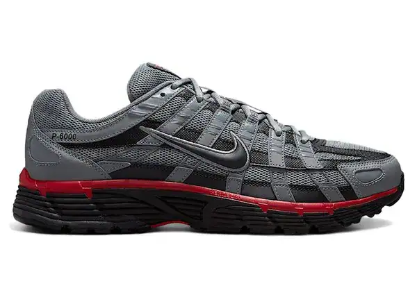Nike P6000 - Cool Grey/Black/University Red | Editorialist