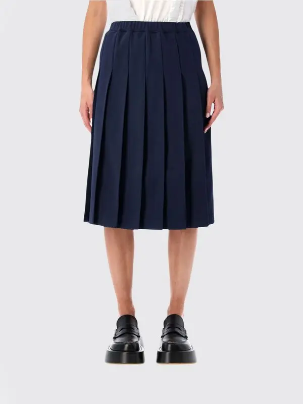 Comme Des Garçons Pleated Skirt - Blue