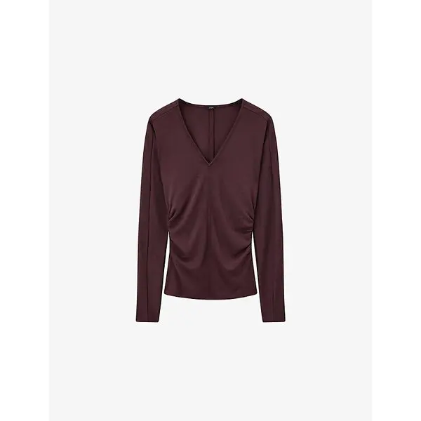 JOSEPH V-neck Jersey Top