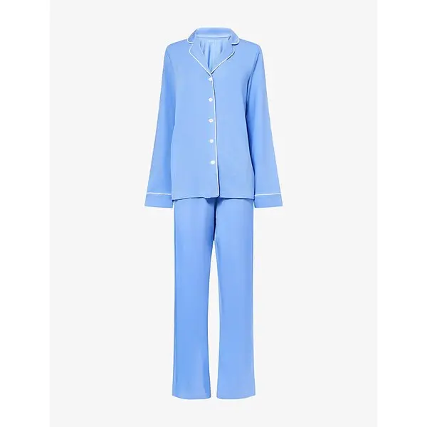 Derek Rose Lara Relaxed-fit Jersey Pyjama Set