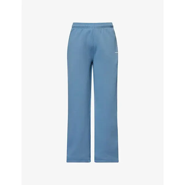 SISTERS & SEEKERS Regular-fit Wide-leg Cotton-blend Jogging Bottoms