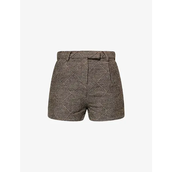 4TH & RECKLESS Ingrid Pleat Knitted Shorts