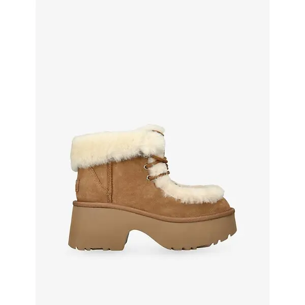 UGG Esmee Suede Block-heel Ankle Boots