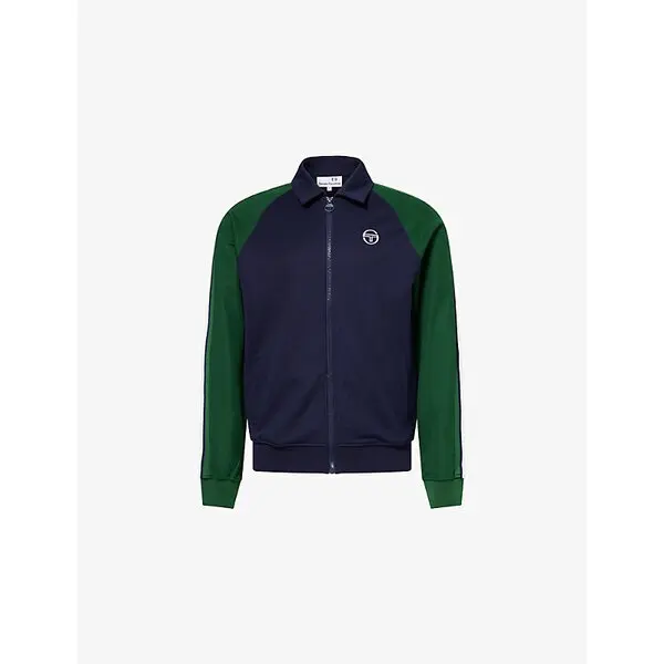 SERGIO TACCHINI Renshaw Striped Cotton Blend Track Top