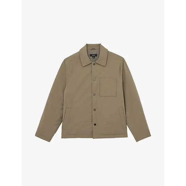 REISS Parker Patch-pocket Stretch-nylon Overshirt