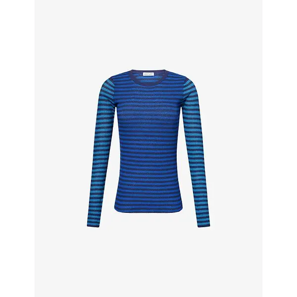 PEACHY DEN Elise Striped Knitted Top