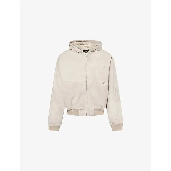 REPRESENT Hooded Padded Stretch-cotton Jacket - Beige