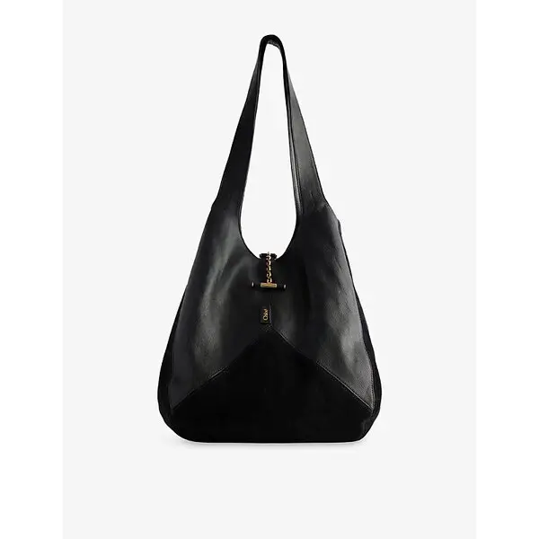 Chloé Patchwork Balloon Leather Shoulder Bag