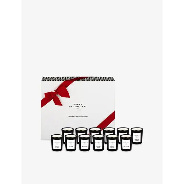 URBAN APOTHECARY Luxury Candle Library Scented Candle Set 12 X 35g