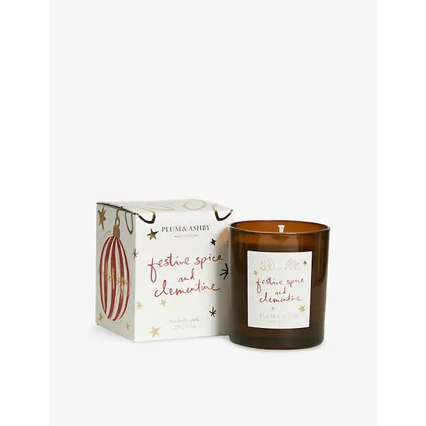 PLUM AND ASHBY Festive Spice Clementine Scented Candle