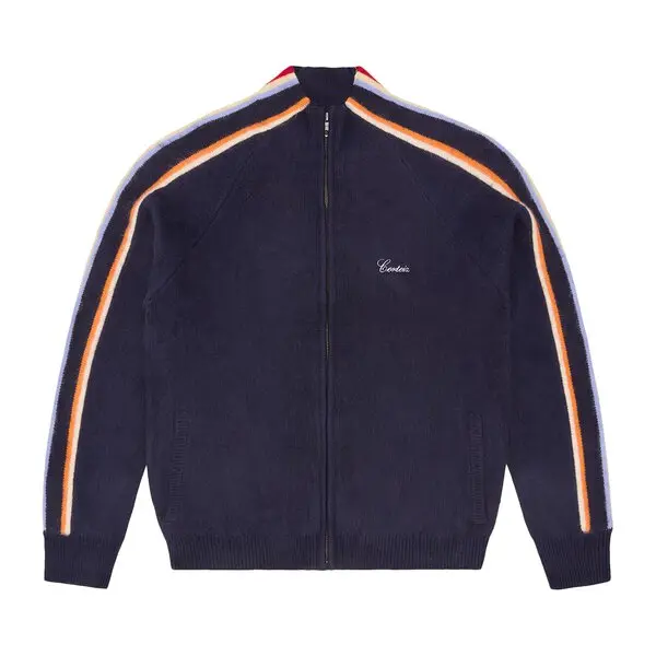 CORTEIZ Multi Stripe Knit Zip-up