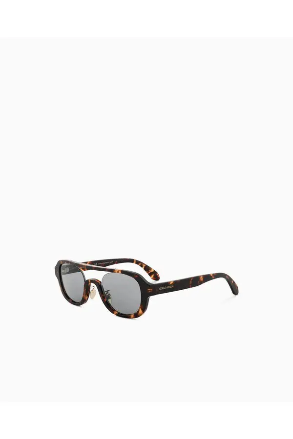 Giorgio Armani Round Frame Sunglasses - Natural