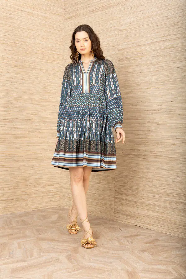Hale Bob Salma Jersey Mini Dress - Floral / Multicolor