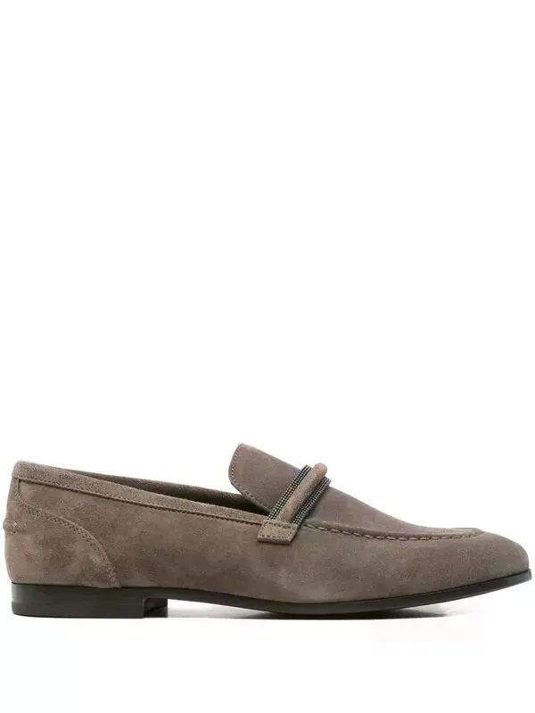 Brunello Cucinelli Monoli-trim Penny Loafers