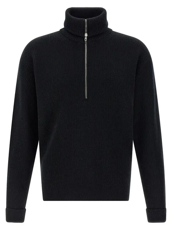 LEMAIRE Half-zip Virgin Wool Sweater