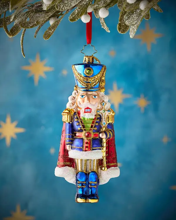CHRISTOPHER RADKO Long Coat Nutcracker Christmas Ornament