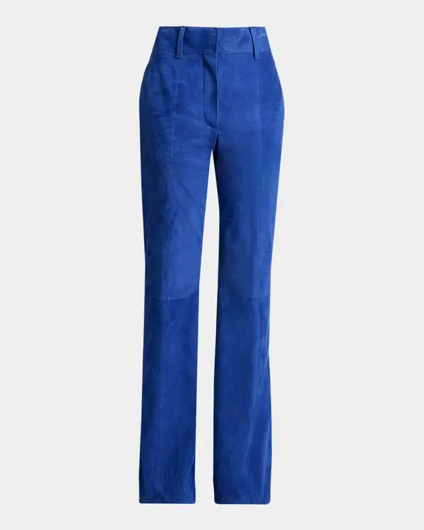 Gabriela Hearst Rhein Suede Flare Pants