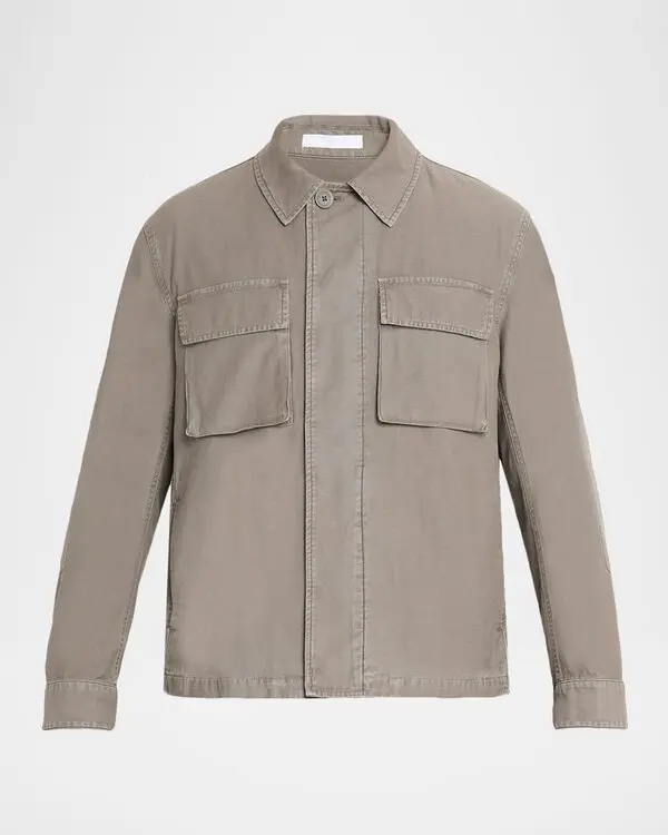Helmut Lang Garment-dyed Cotton Utility Jacket