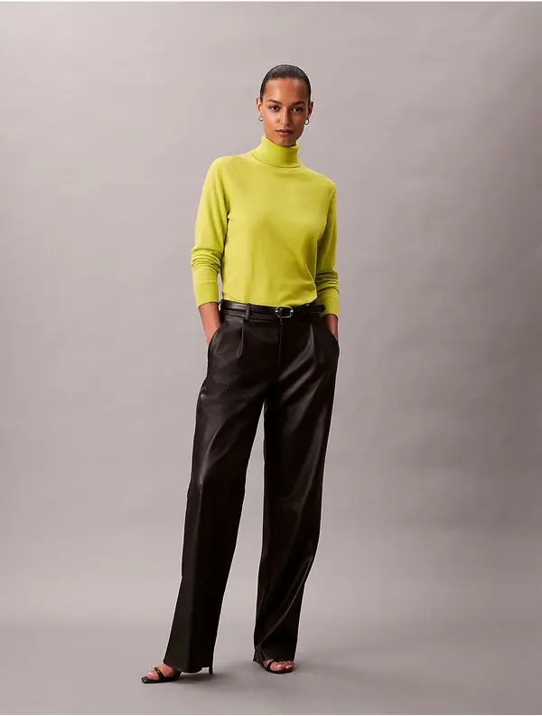 Calvin Klein Merino Wool Classic Turtleneck Sweater