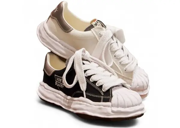 Mihara Yasuhiro Blakey Og Sole Canvas Low 3.0 Black White Grey