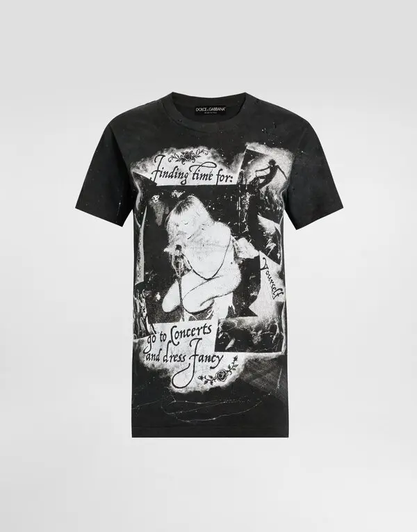 Dolce & Gabbana Printed Jersey T-shirt