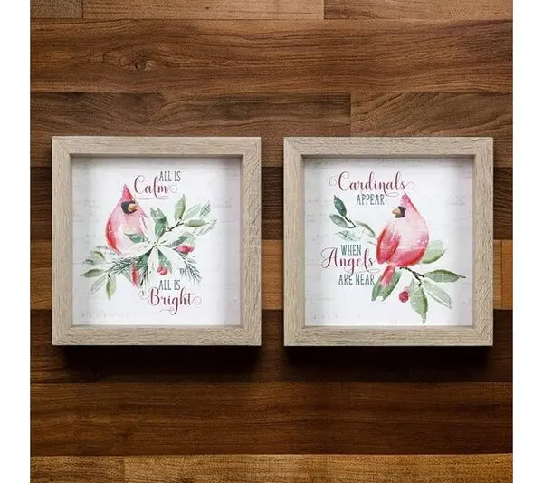 YOUNG'S INC. Young's Wood Cardinal Wall/tabletop Signs, Set F 2