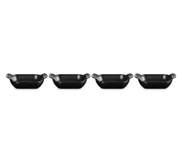 LE CREUSET Set Of 4 Mini Rectangular Baker 1/3- Qt