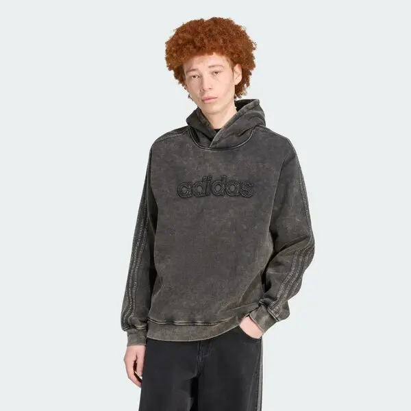 Adidas Washed Hoodie - Black