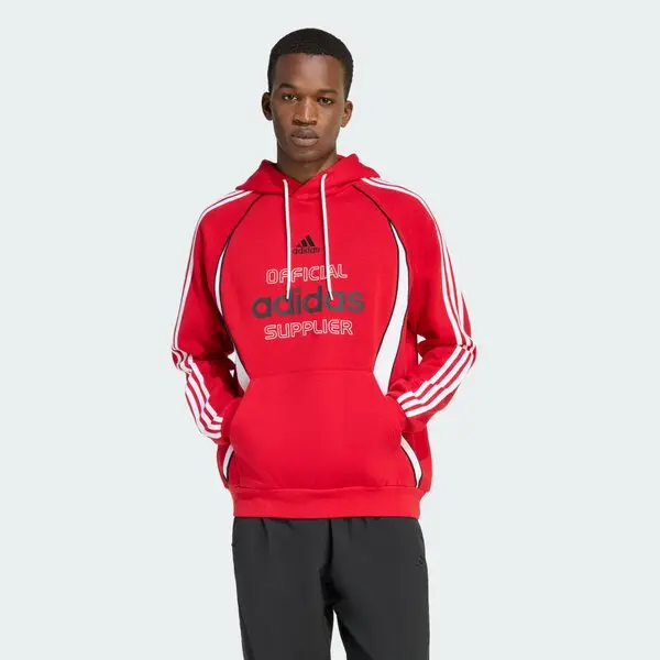 Adidas Teamgeist Graphic Fleece Hoodie Better Scarlet